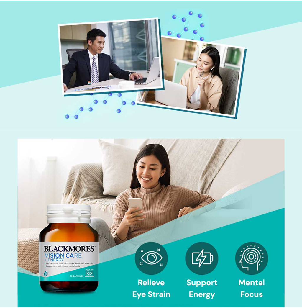 [Bundle of 2] Blackmores Vision Care + Energy (30s) | Support Energy ...