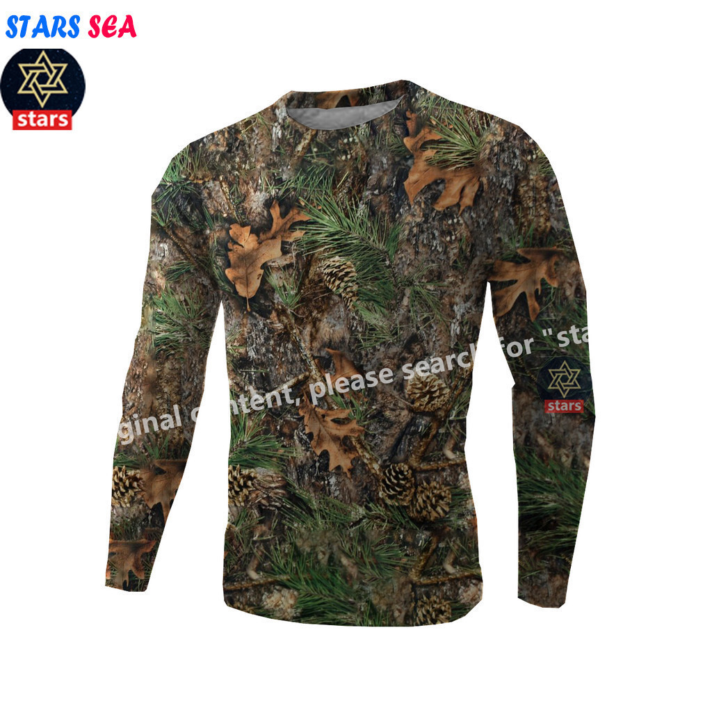 Outdoor Clothing Men's New Autumn Spring Long Sleeved Tops Camouflage ...