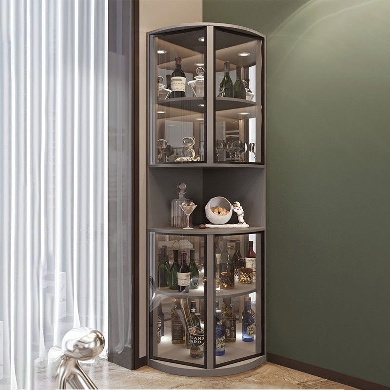 Wine Cabinet Modern Minimalist Corner Shelf Triangular Cabinet Small ...