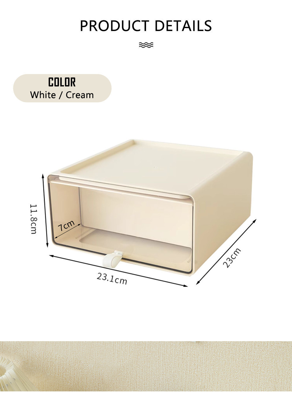 【2/3/4Pcs】2 IN 1 Desk Drawer Organiser Storage Box & POP MART Acrylic ...
