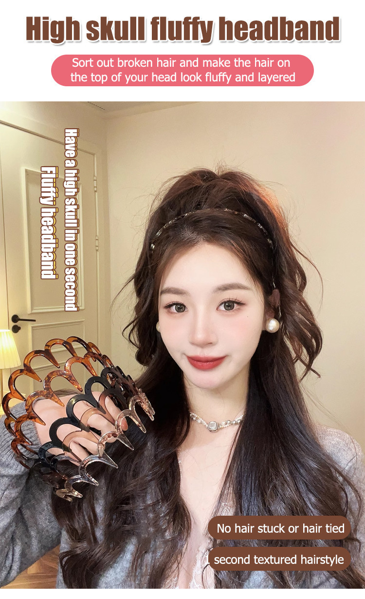 HOT SALE [Versatile]High Top Fluffy Headband/Hairpin Headband for ...