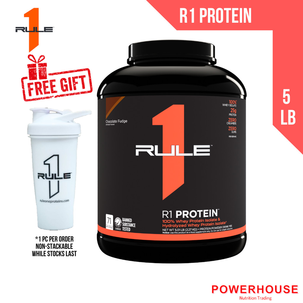[FREE SHAKER] Rule 1 Protein 100% Whey Isolate & Hydrolyzed Whey ...
