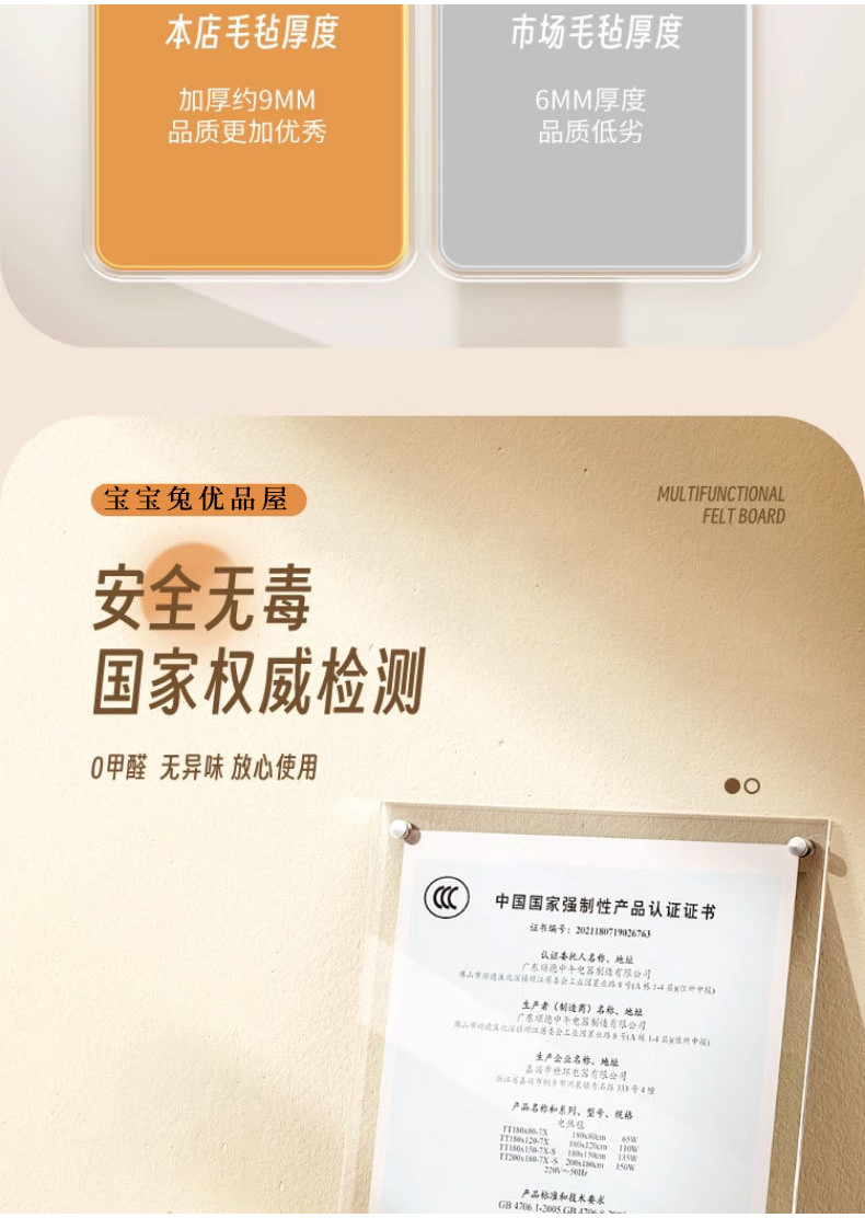 HDB-Friendly Photo Wall Board Set★9mm Cork+Felt★No Drill★Soundproof ...