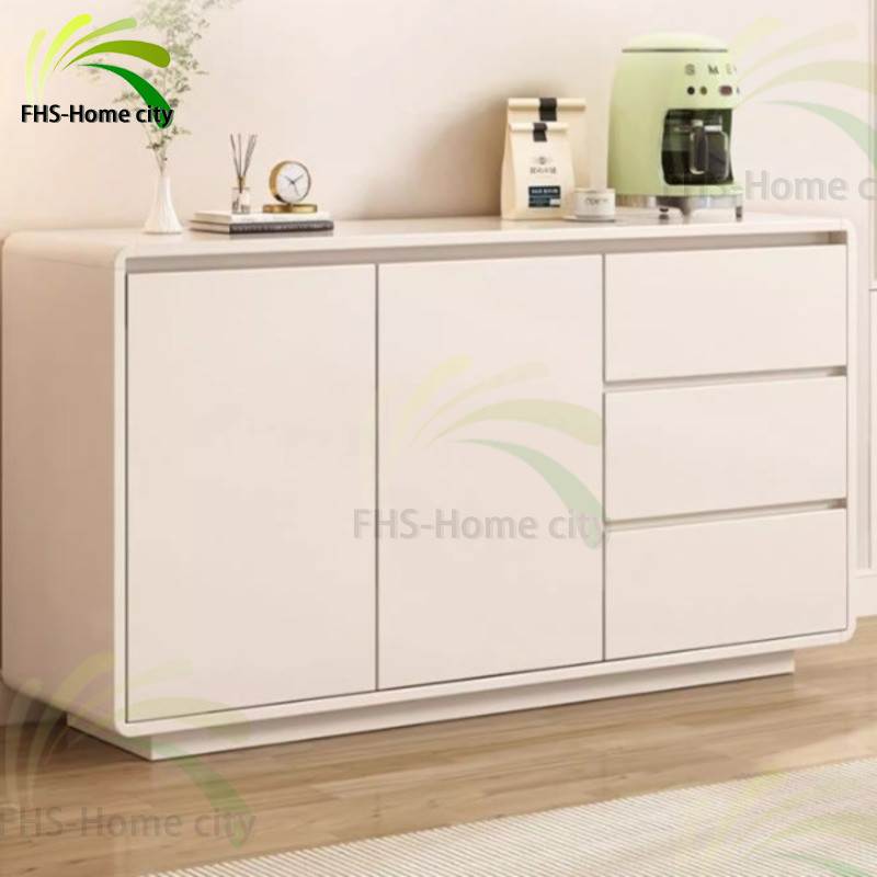 FHS Full Solid Wood Sideboard Cream Style Storage Modern and Simple ...