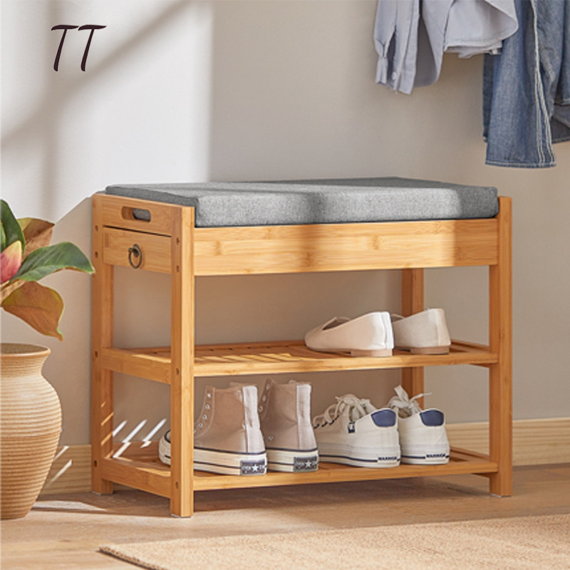 TT Shoe Bench Small Household Entry Shoe Stool Simple Shoe Rack Shoe ...