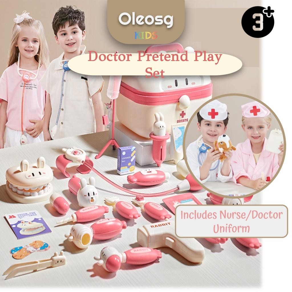 [SG Instock] Kids Doctor Pretend Play Set Nurse Patient | Shopee Singapore