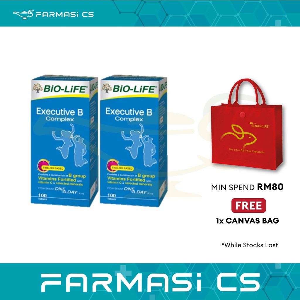 Bio-Life Executive B Complex 100s x 2 (TWIN) EXP:11/2025 [ Bio Life ...