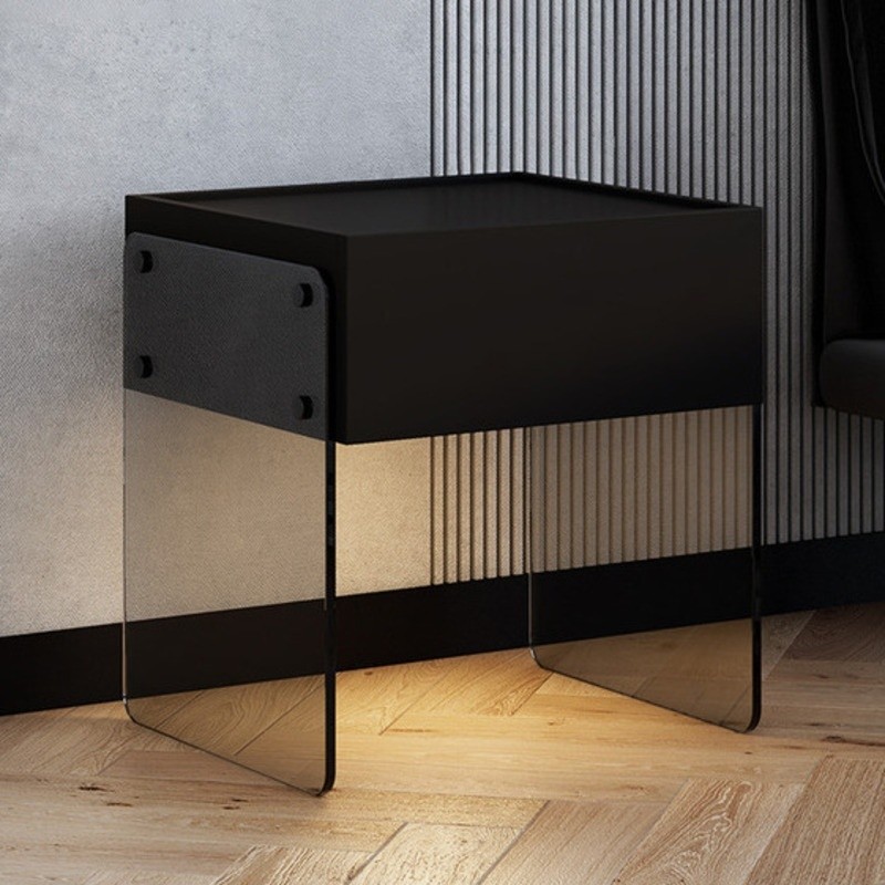 Italian Minimalist Bedside Table Modern Minimalist Bedroom Storage ...