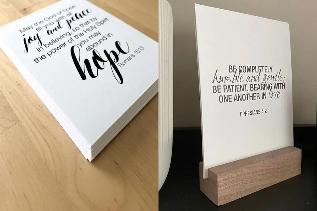 Christian Affirmation Cards Scripture Card Set 52pcs/set Bible Verse ...