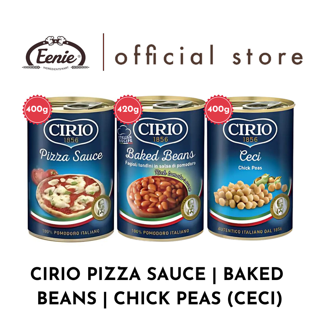 CIRIO PIZZA SAUCE 400G | BAKED BEANS 420G | CHICK PEAS | 400G | Shopee Singapore
