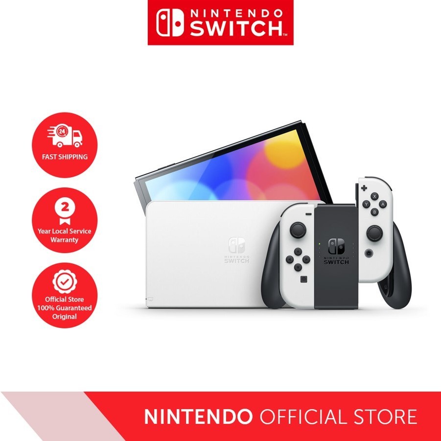 Nintendo Switch OLED Model White | Shopee Singapore
