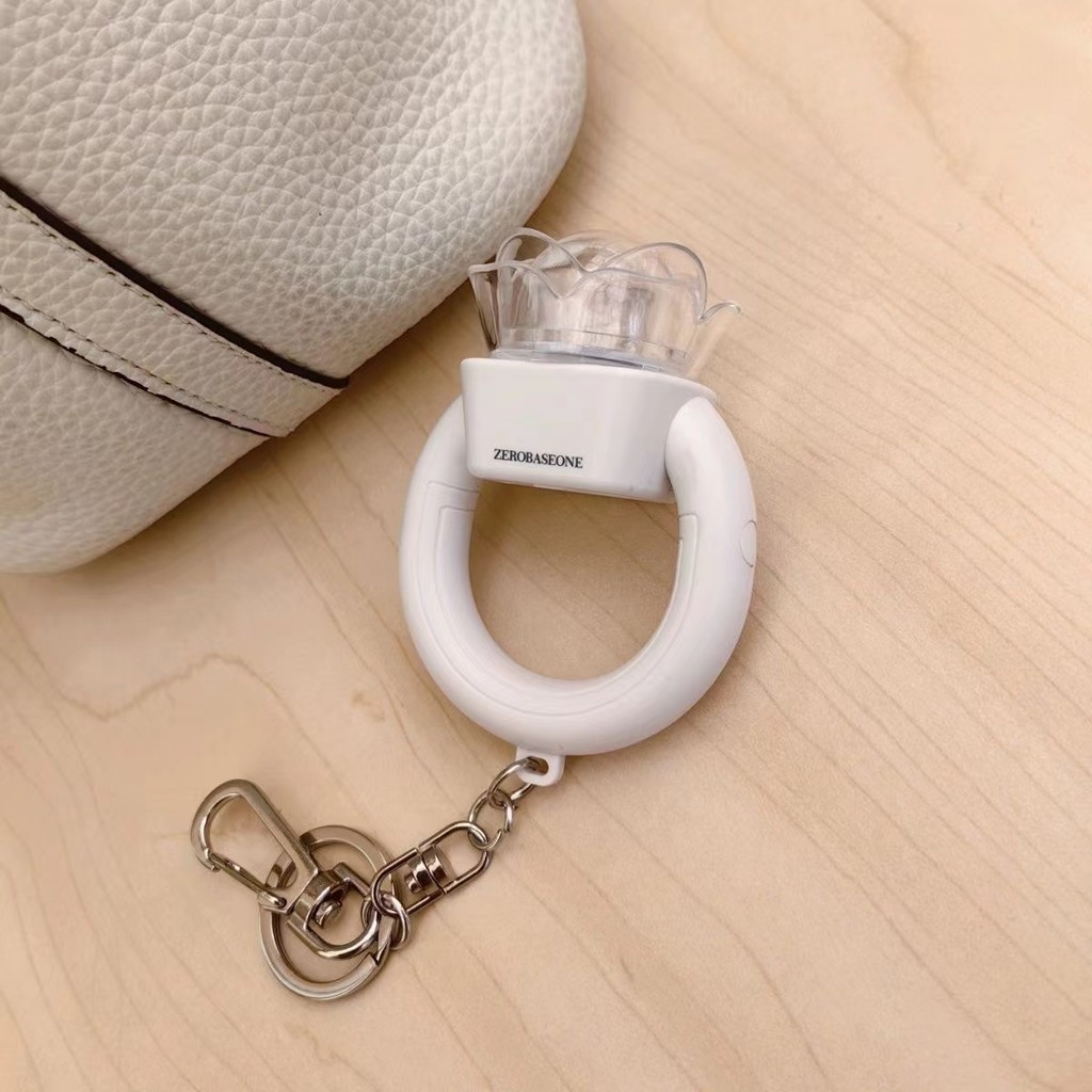 ZEROBASEONE Mini Light Stick Keychains ZB1 Rose Ring Lamp keyring ...