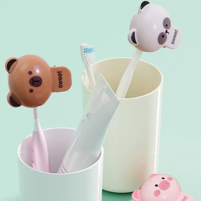 1/4Pcs Cute Animal Shape Toothbrush Cap - Toothbrushes Storage ...