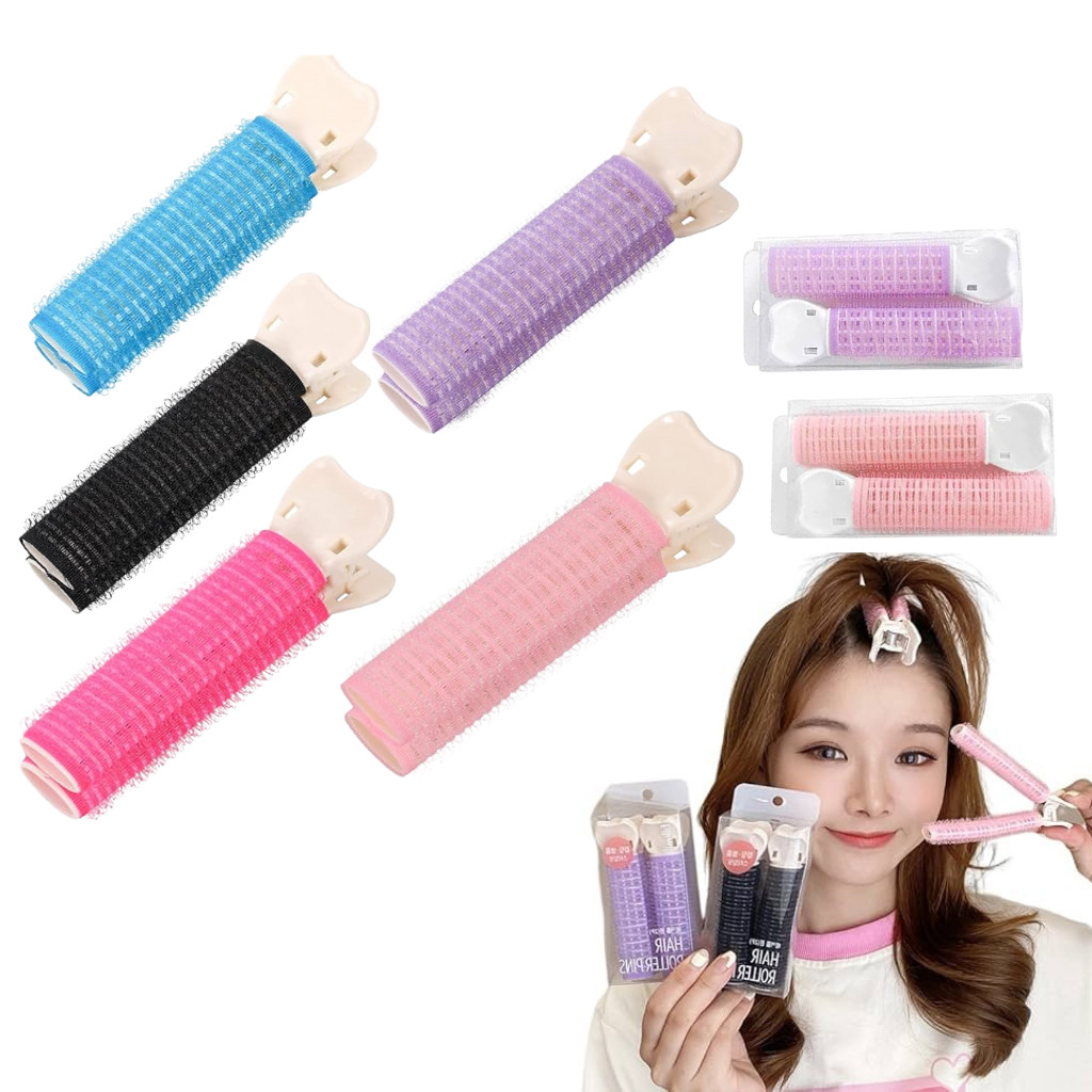 SG READY STOCK 2PCs Korean Hair Root Fluffy Volume Curler Air Bangs ...