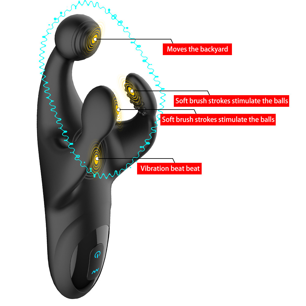 Testicle Massager Vibrators for Men Sexy Toys Silicone Prostate ...