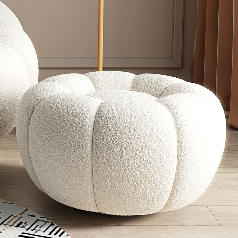 Stool Chair Pumpkin Sofa Modern Minimalism Sofa Chair Velvet Single ...