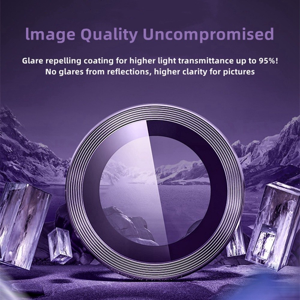 Desert Titanium Camera Lens Protector For iPhone 16 15 14 13 12 11 Pro ...
