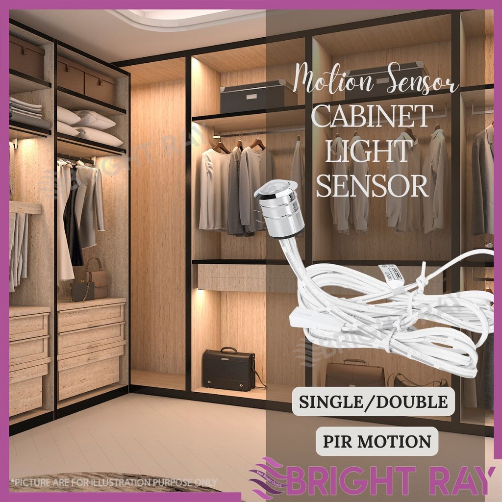 POTRIC Door Sensor Switch Cabinet Light Wardrobe Light Motion Sensor ...