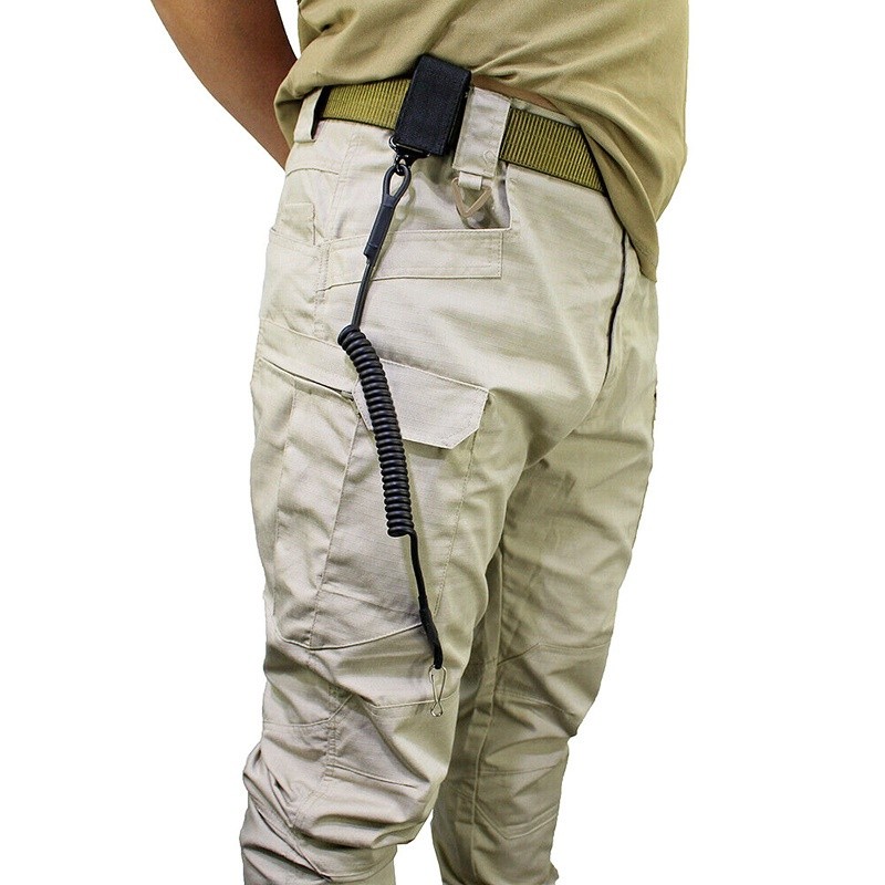 2Pcs Tactical Retractable Spring Elastic Rope - Anti-lost Elastic ...