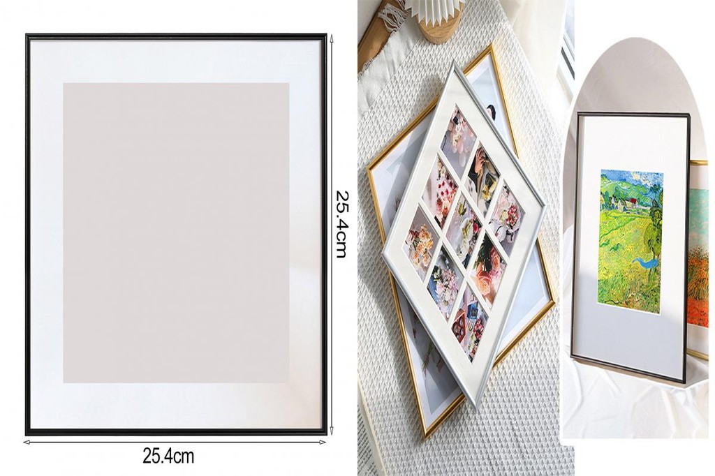 XPS 12-inch Photo Frame Metal Picture Frame Modern Wall Mount Photo ...
