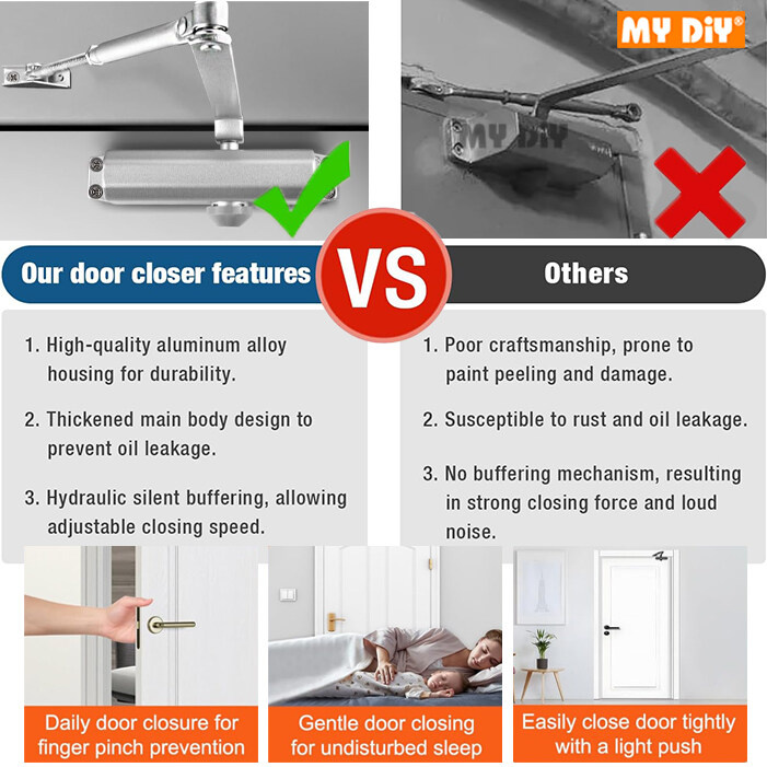 DIY Online4u - AUTOMATIC DOOR CLOSER HEAVY DUTY HYDRAULIC AUTOMATIC ...