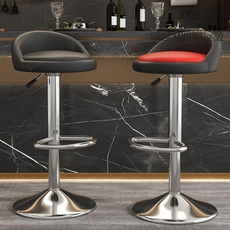Bar Stool Bar Counter Chair Adjustable Rotating Chair Comfortable Front ...