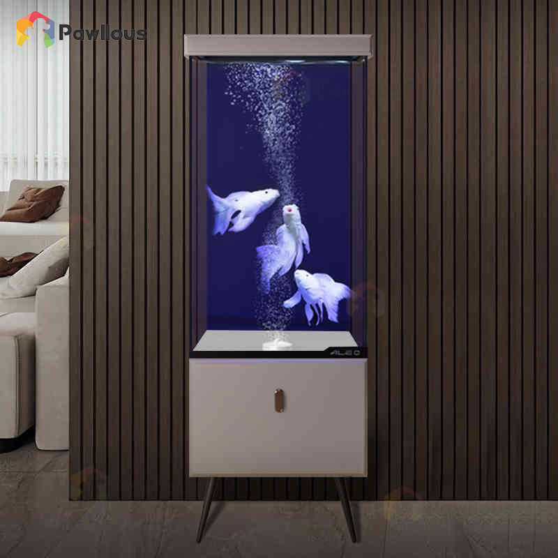 Creative Fish Tank Side Table Home Living Room TV Cabinet Back Filter ...