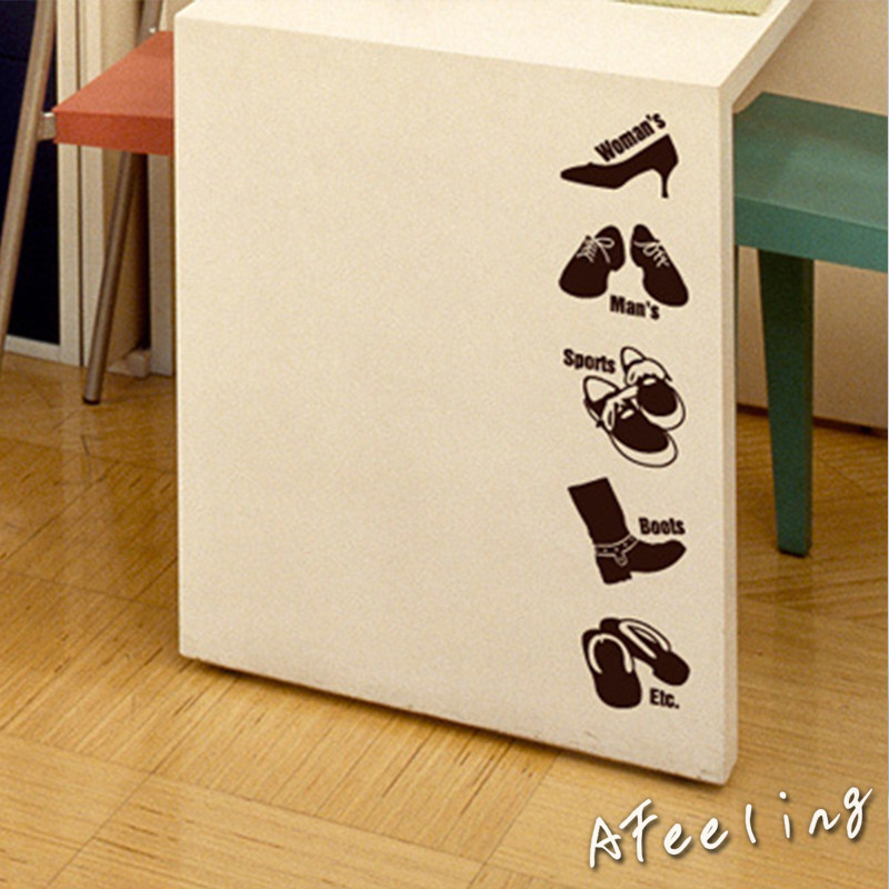 [SG ] Premium Shoe Store Logo Sticker Window Glass Cabinet Door ...