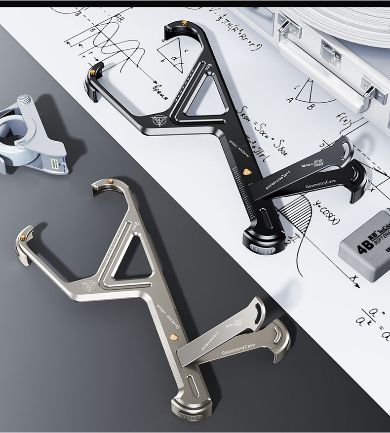 OATSBASF Metal Magnetic Geometry Phone Case with Stand for 15 Pro max ...