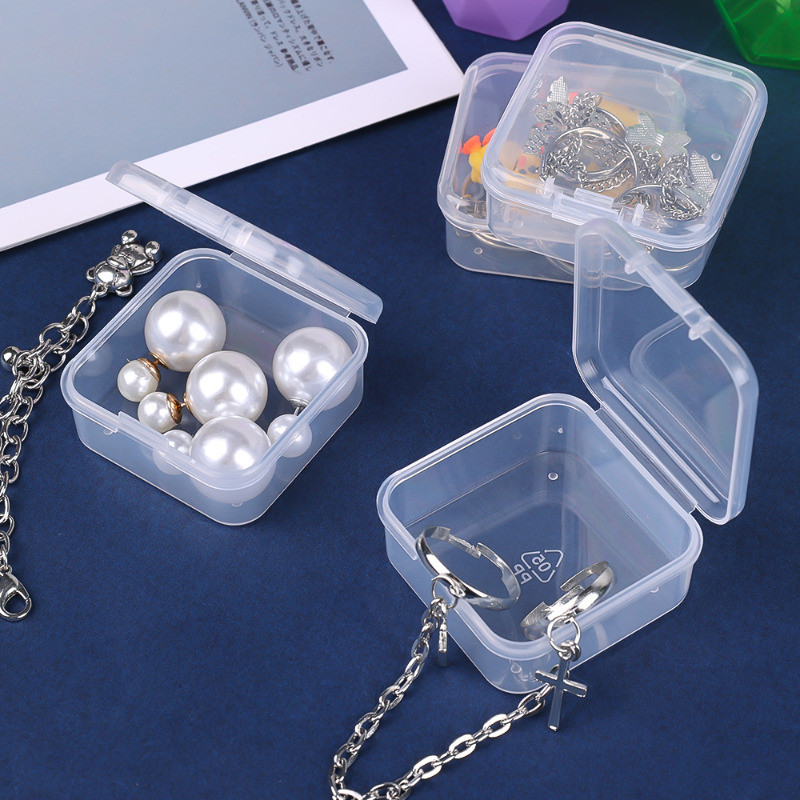 Transparent Plastic Storage Box - Lock Buckle Storage Box - Desktop ...