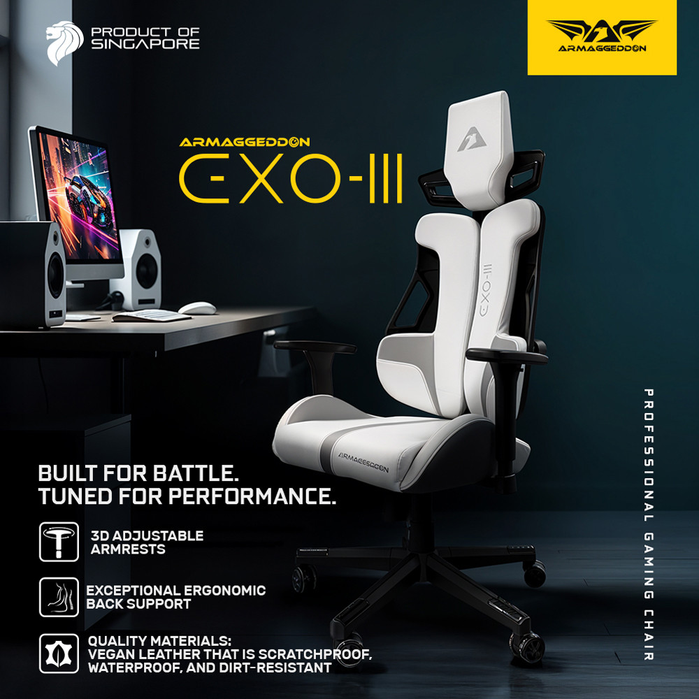 Armaggeddon EXO III Ergonomic Office Gaming Chair PU Leather ...