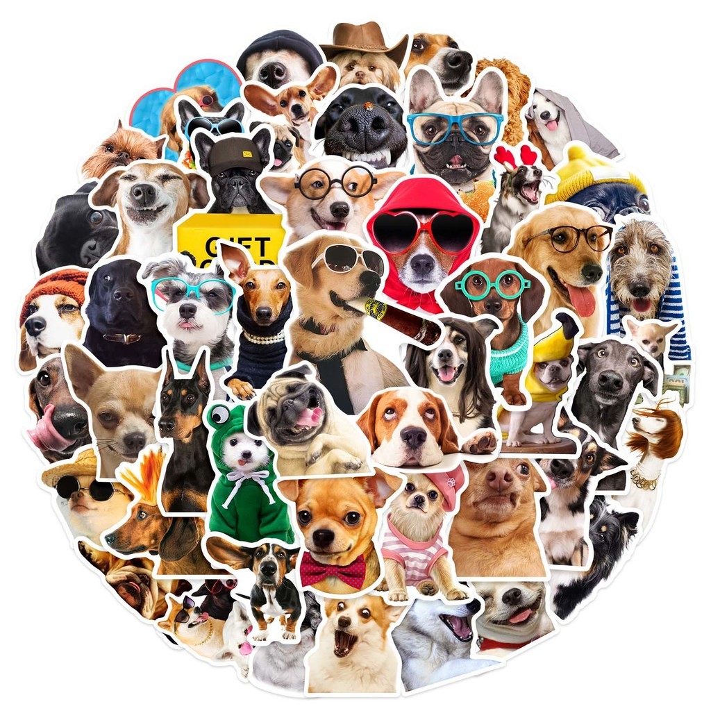 Realistic Dog Graffiti Stickers (50PCS) - Waterproof DIY Decals for ...
