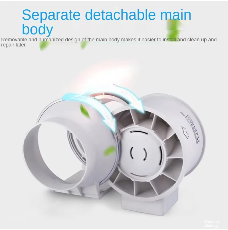 Intelligent remote control 8-inch inline booster high-efficiency duct ...