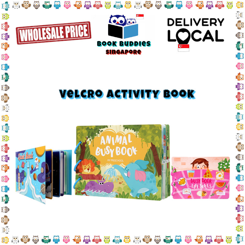 [🇸🇬 SG WHOLESALE PRICE] Busy and Quiet Book Hands On Velcro Activity ...
