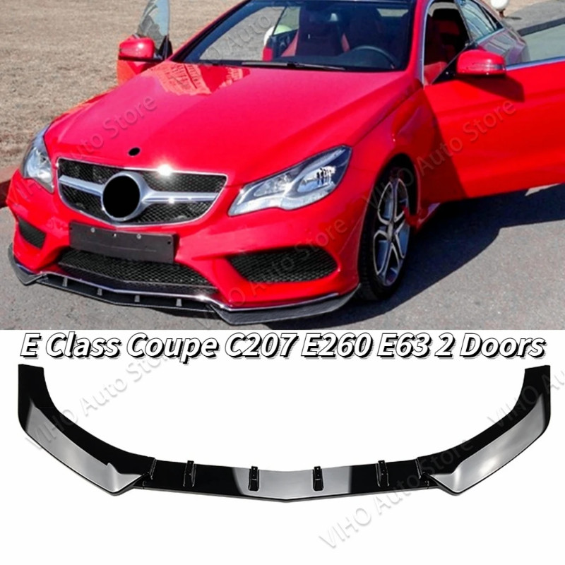 Car Front Bumper Splitters Lip Spoiler Body Kit Diffuser For Mercedes Benz E Class Coupe C207 ...