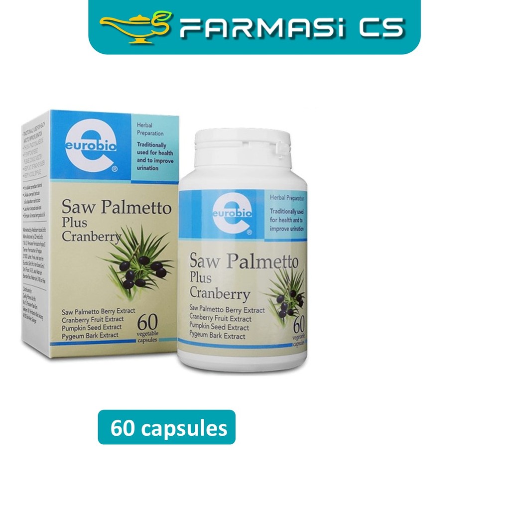 Eurobio Saw Palmetto plus Cranberry 60 Capsules EXP:06/2030 [ Farmasi ...