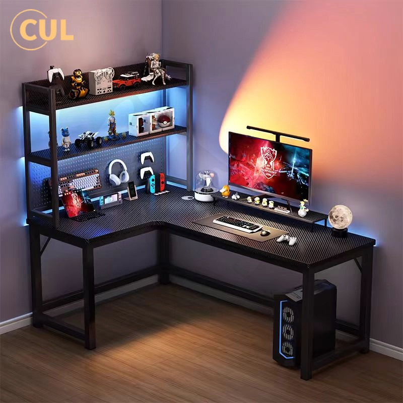 CUL Corner Computer Table Gaming Office Organizer Boohelf Laptop Table ...