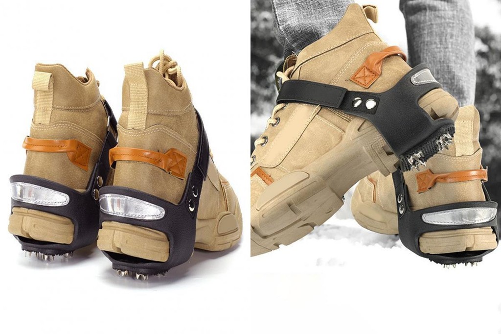 Cute_ Snow and Ice Shoe Grips Stainless Steel Crampons Anti-skid Snow ...