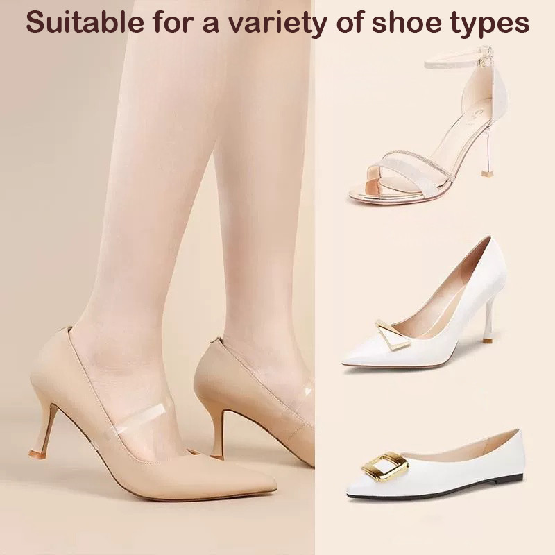 1/2Pairs High Heels Fixed Strap Transparent Elastic Sturdy Shoelace ...