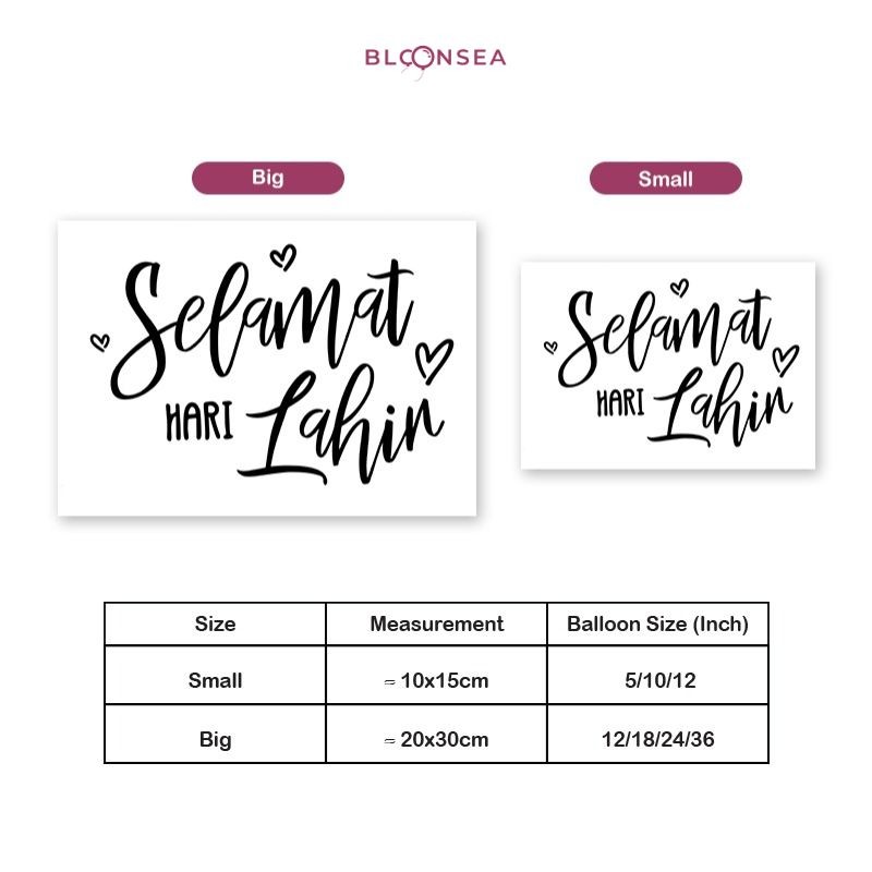 Selamat Hari Lahir Sticker Bobo Balloon Happy Birthday Clear ...