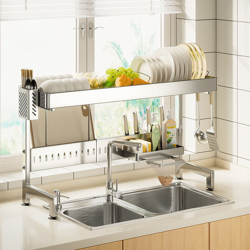Drainer Removable Drying Telescopic Kitchen Bowl Drain Sink Dish ...