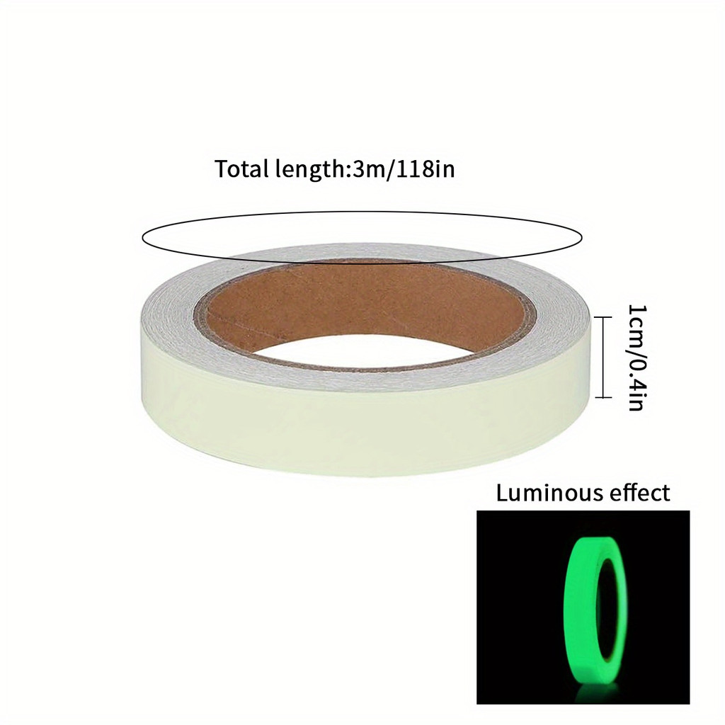 1 Roll1CM*3M Luminous Tape Stair Fire Warning Stickers Stage Green ...