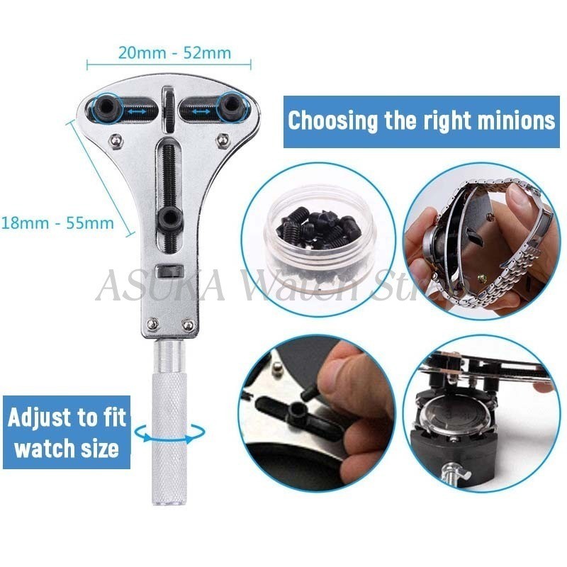 Watch Repair Tool Kit Watch Link Pin Remover Case Opener Spring Bar ...