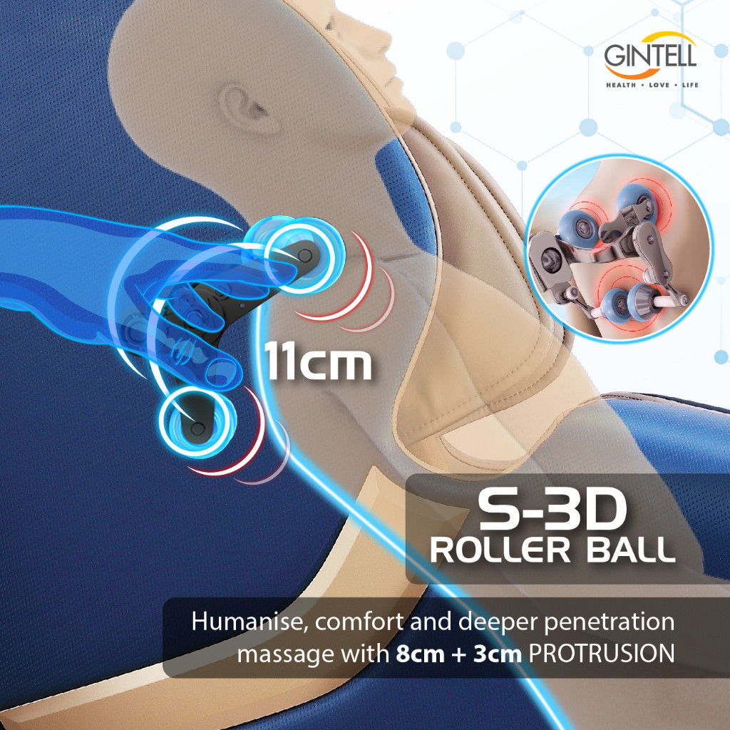 GINTELL S3 SuperChAiR Massage Chair | Shopee Singapore