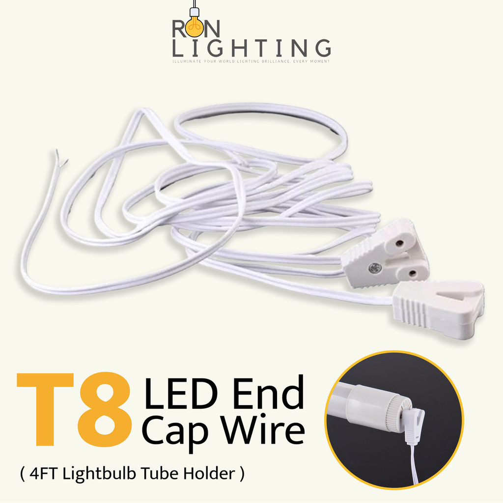 Lampu T8 LED End Cap Wire Tube Holder Set Kalimantang LED Ceiling Light ...