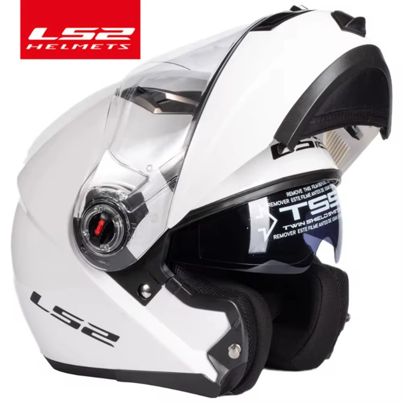 Original LS2 Motorcycle Helmet Capacete LS2 FF370 Double Lens Modular ...
