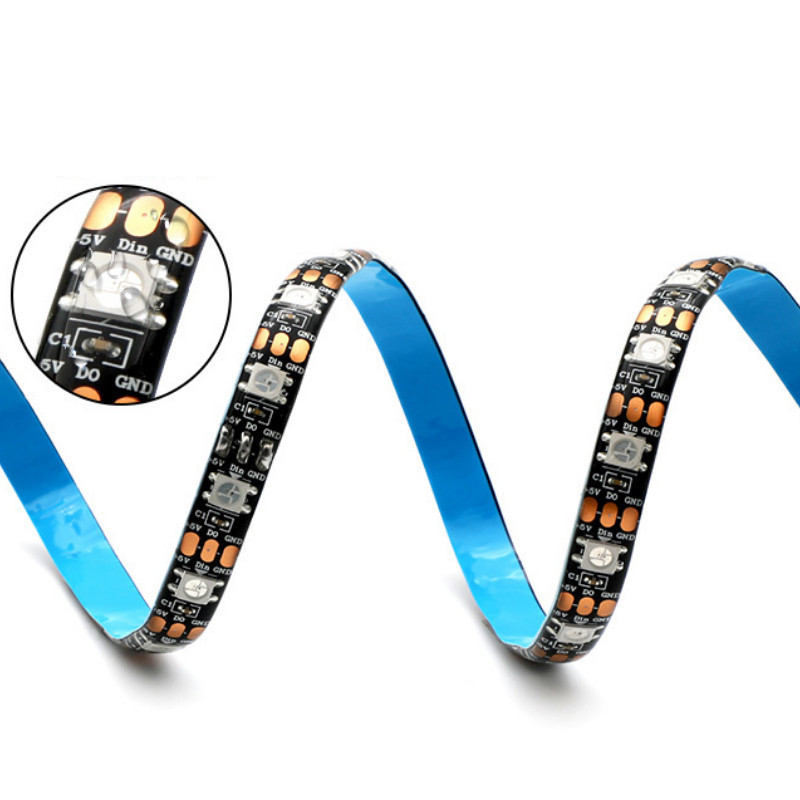 IP30/65/67 1M 30/60/74/96/144 Leds DC5V WS2812B Led Strip Smart 5050 ...