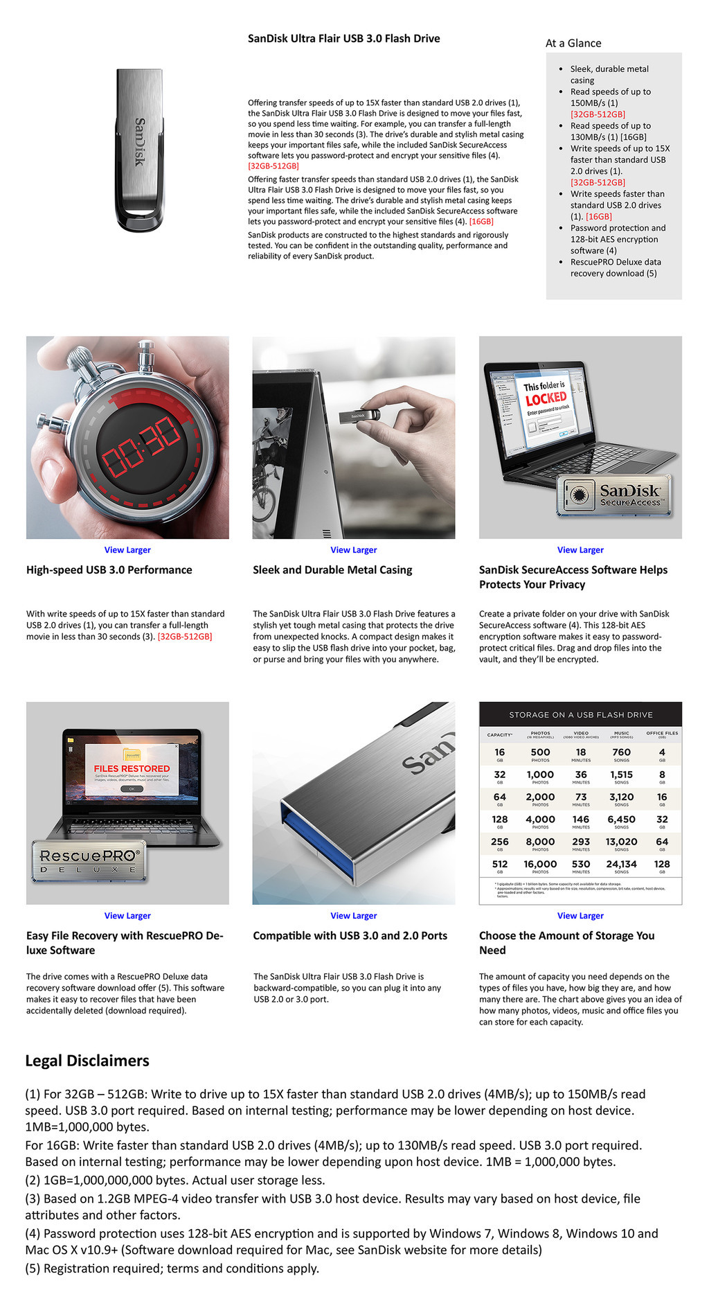 SanDisk Ultra Flair USB 3.0 Thumb Drive Flash Drive Pen Drive CZ73 16GB 32GB 64GB 128GB 12BUY.SG ...