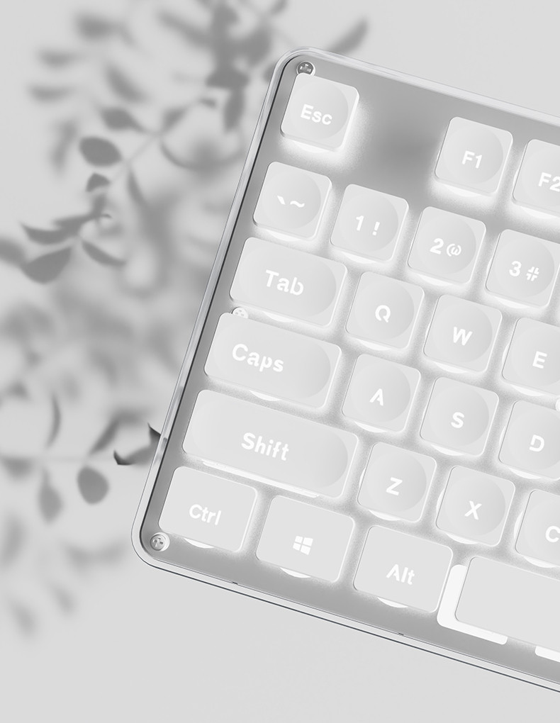 EWEADN GX710/V20 Keyboard silent, All-Metal Panel 104 Keys Wired with ...