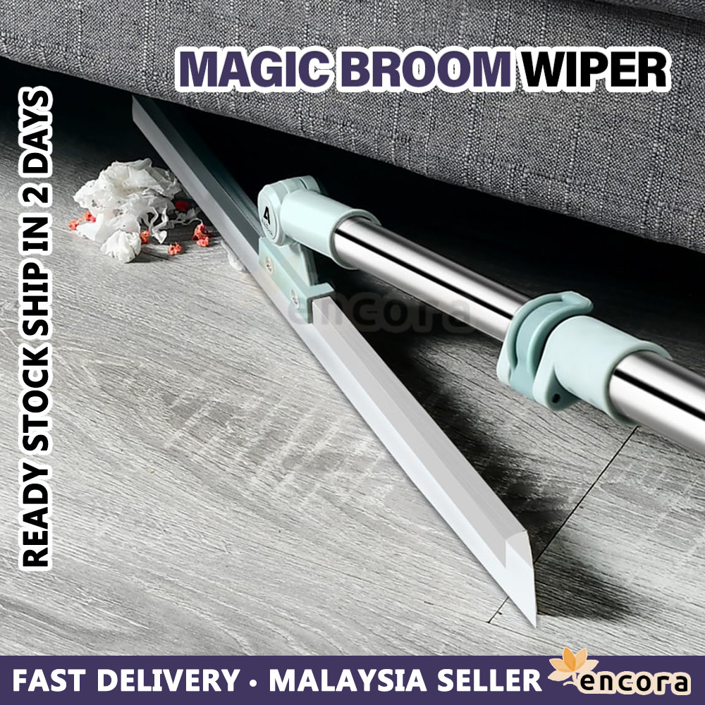 [180 ] Encora Telescopic Magic Broom Wiper Window Sweeper Silicone ...